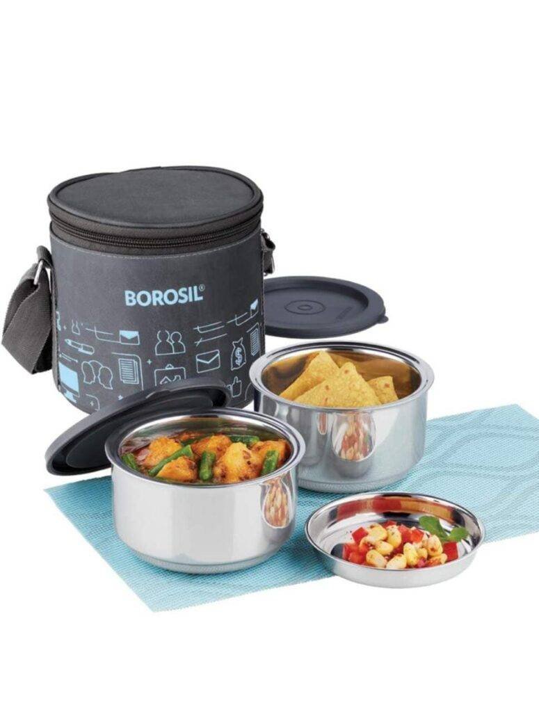 Borosil Carry Fresh Lunch Box Set of 2 with Bag | Across Infomedia